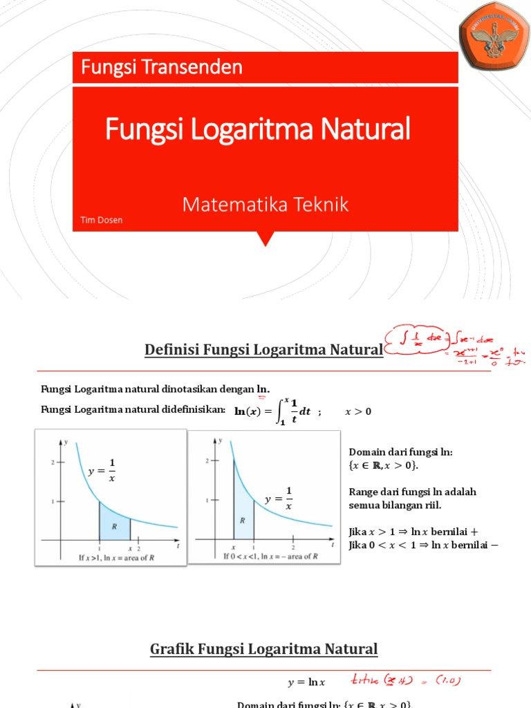 Fungsi Logaritma Natural | PDF