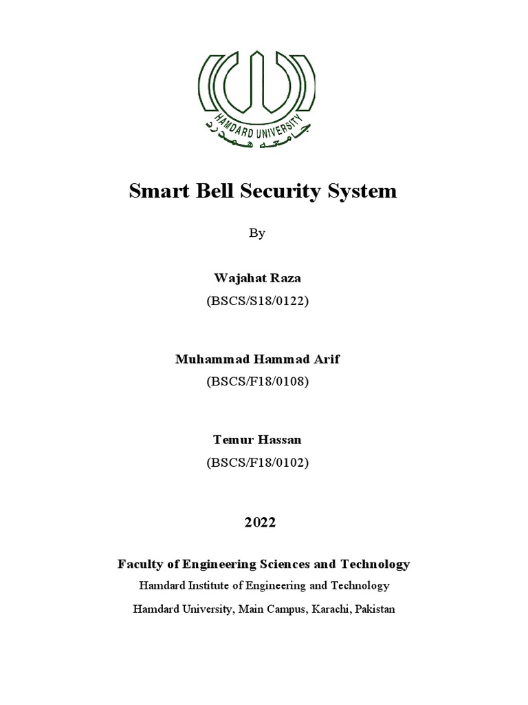 Smart Bell Security System Final Evaluation Report | PDF