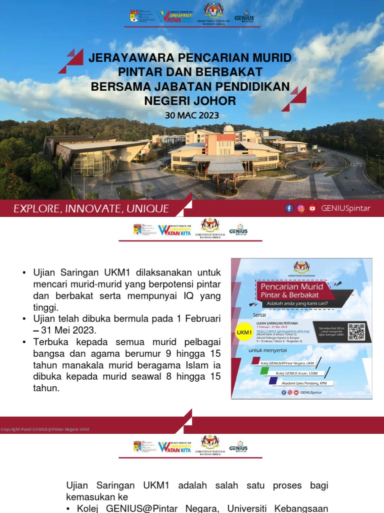 JERAYAWARA PENCARIAN MURID PINTAR DAN BERBAKAT (EDARAN) | PDF