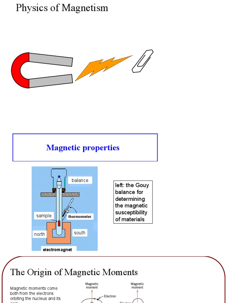 Understanding Magnetism and Susceptibility | PDF