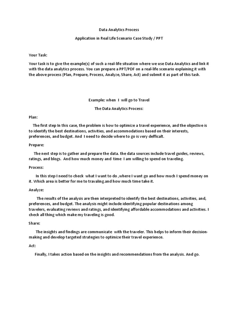 Data Analytics Process (Project No.1) | PDF | Business | Computers