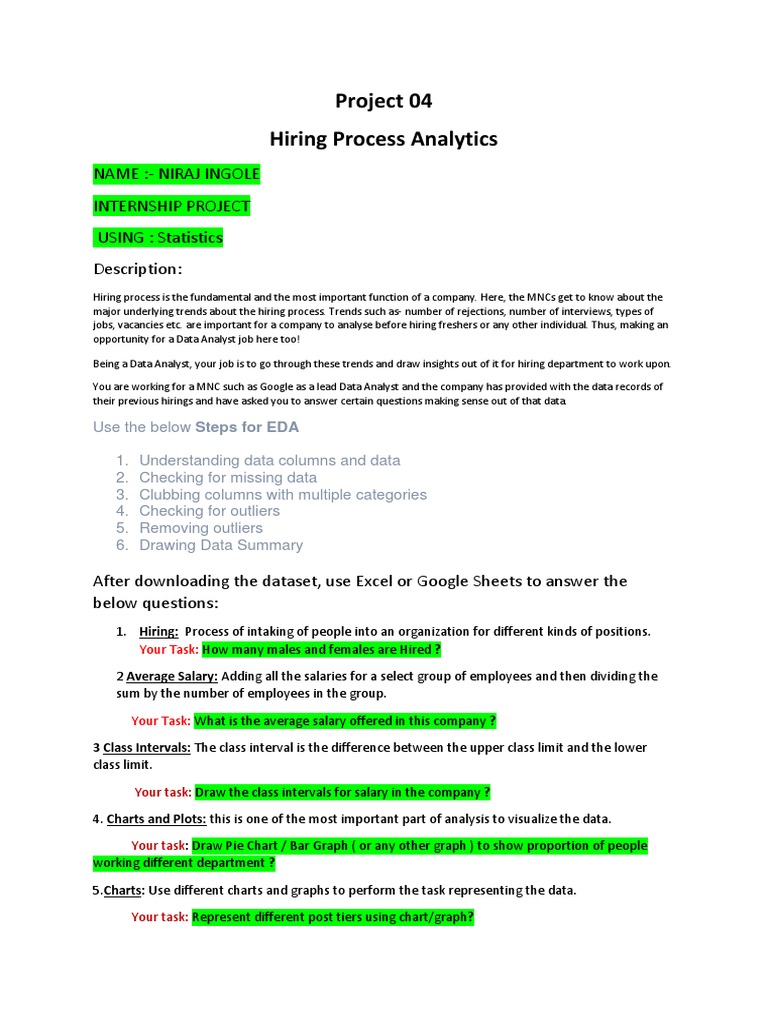 Hiring Process Analytics Project 4 On Statistics | PDF | Data Analysis | Statistics
