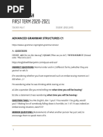 B2 Grammar Topics Overview | PDF