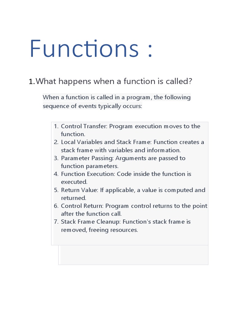 Functions Pdf Pointer Computer Programming Parameter Computer Programming