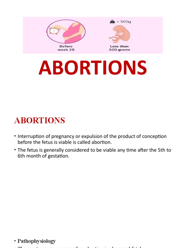 Abortions | PDF | Miscarriage | Pregnancy