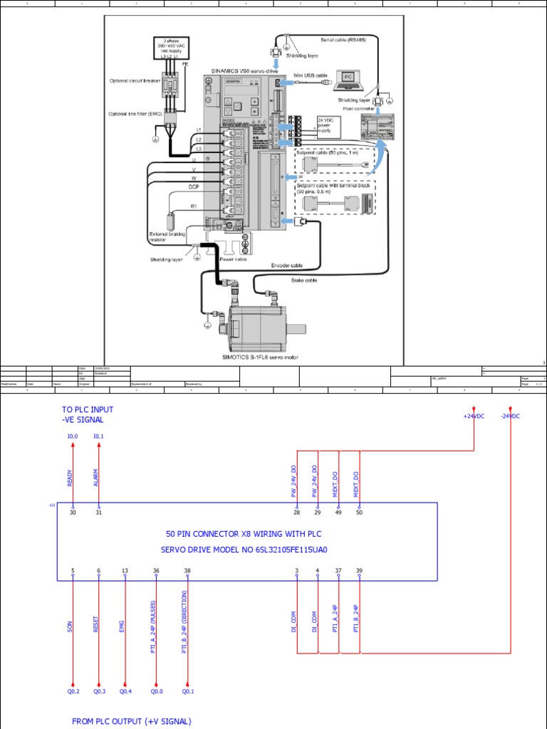 Siemens V90 VFD Wiring | PDF | Electronics | Electricity