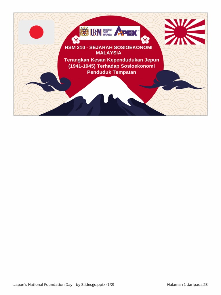 Japan's National Foundation Day - by Slidesgo | PDF
