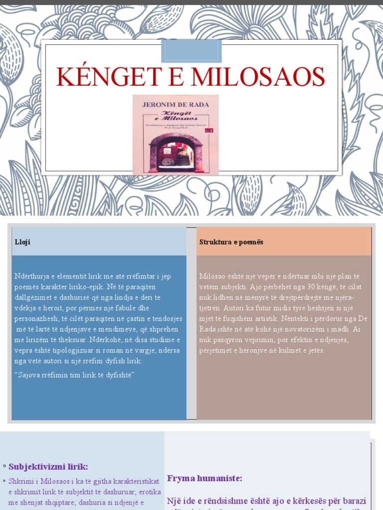 KÉnget e Milosaos | PDF