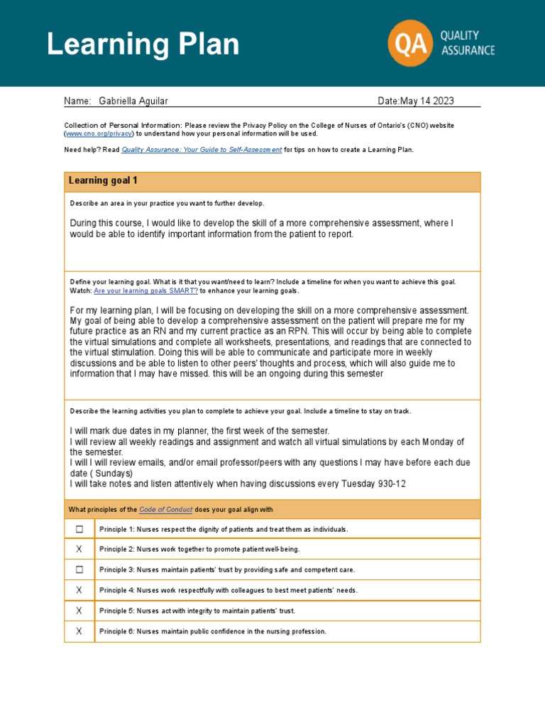 Smart Goal | PDF | Nursing | Goal