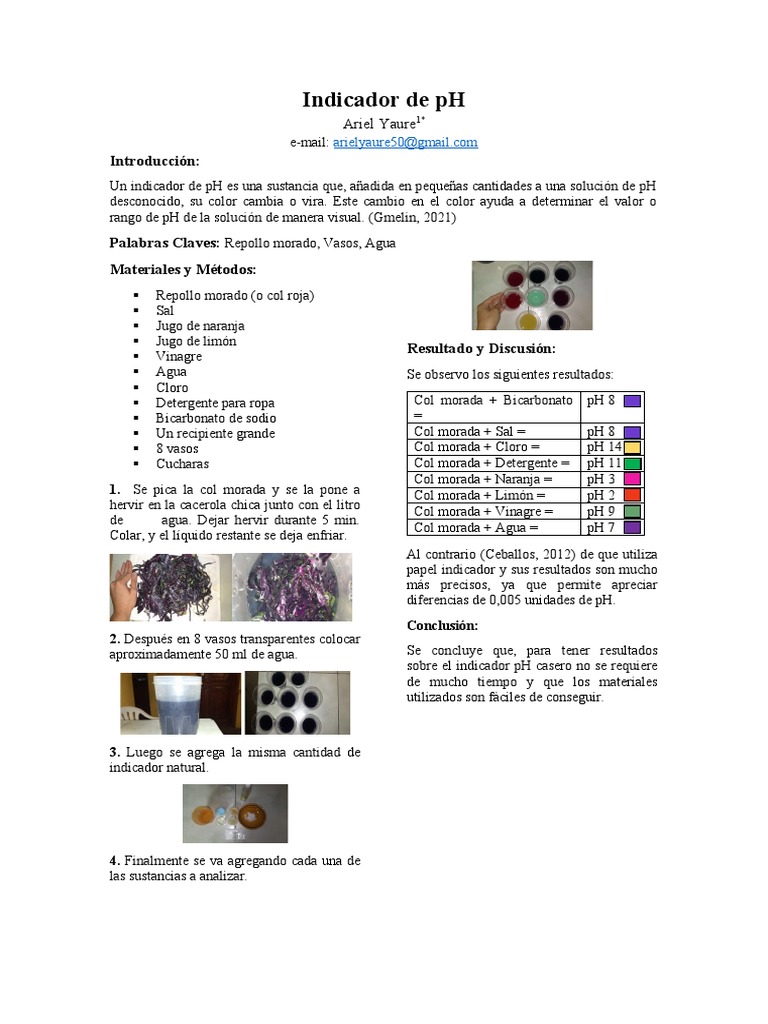 Indicador de PH1 | PDF