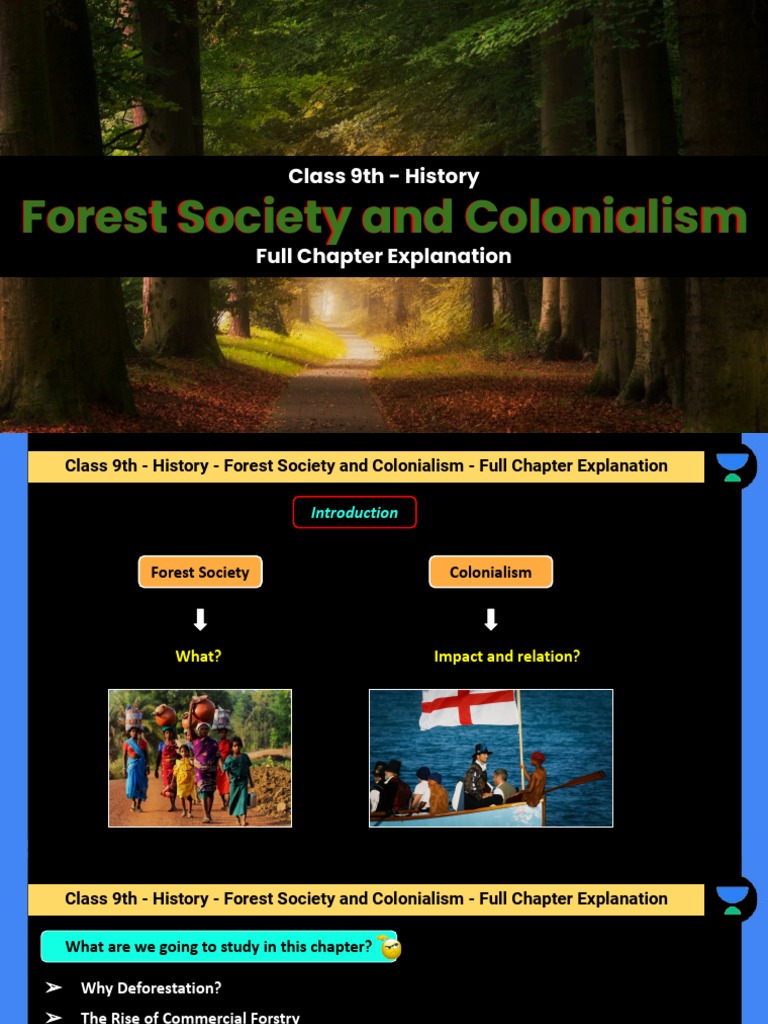 Forest Society and Colonialism - Full Chapter Explanation | PDF ...