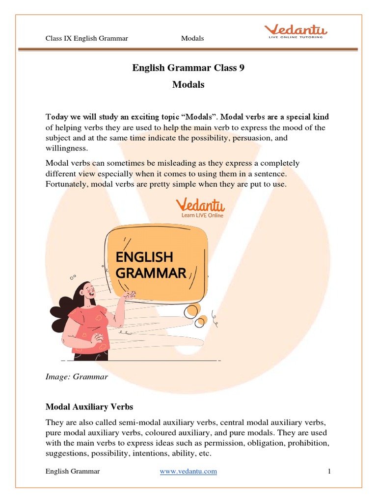Modals | PDF | English Grammar | Verb