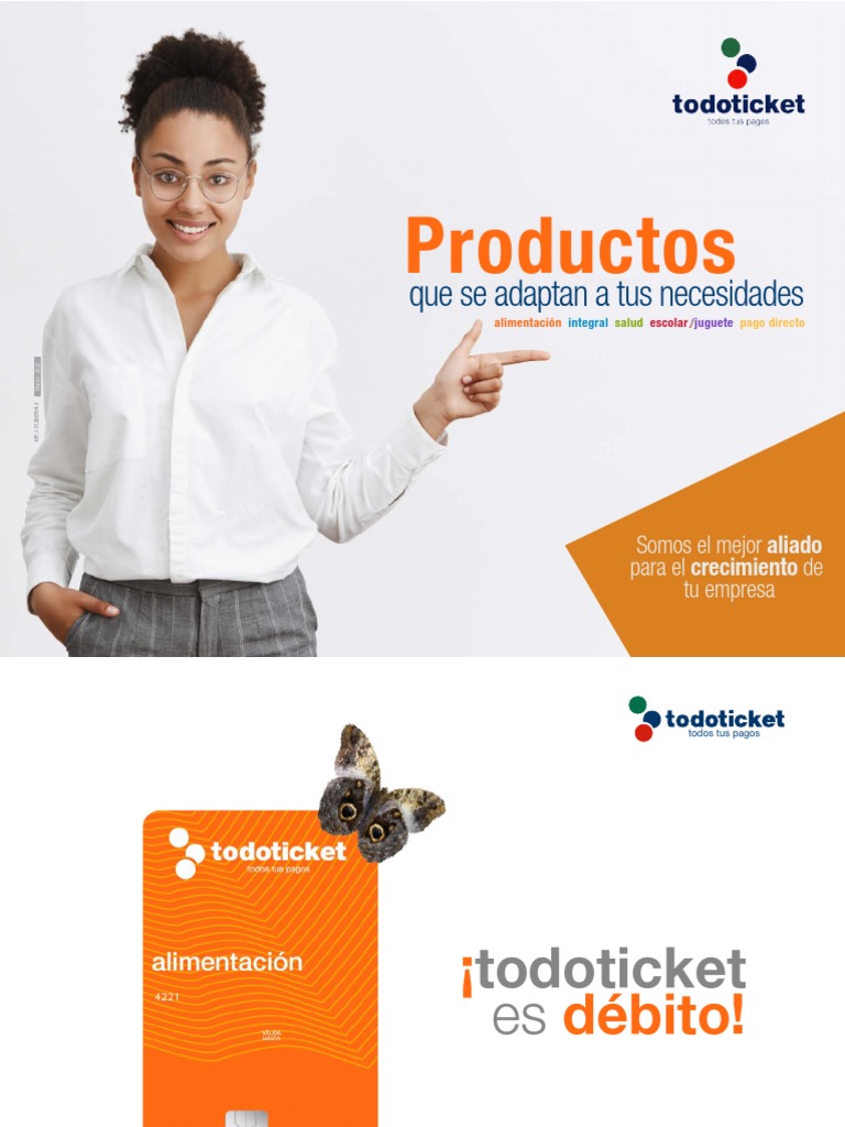 Catálogo de productos todoticket (1) | PDF | Tarjeta de débito