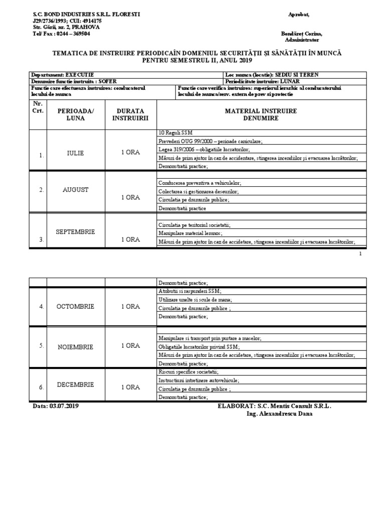 SEM II-2018-Tematica SSM-SOFER | PDF