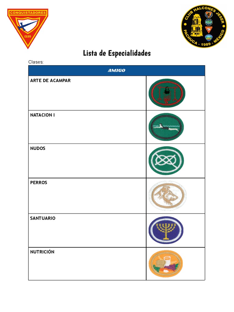 hj Especialidades-1 | PDF