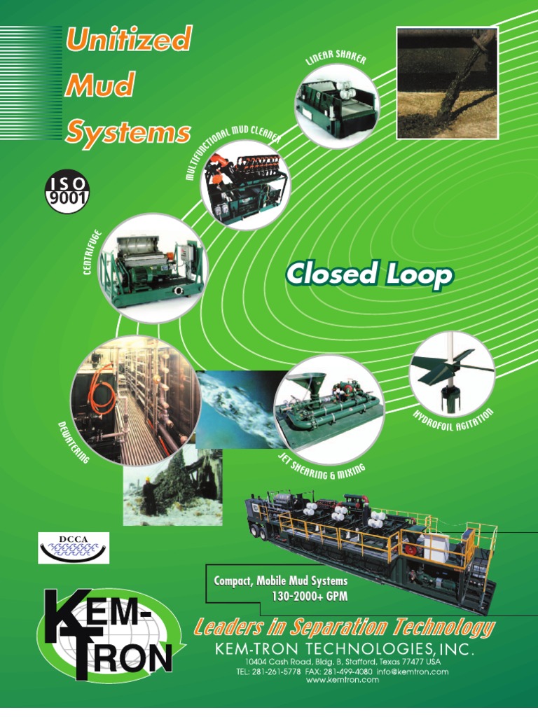 Unitized Mud Systems: Closed Loop | PDF | Pump | Applied And ...