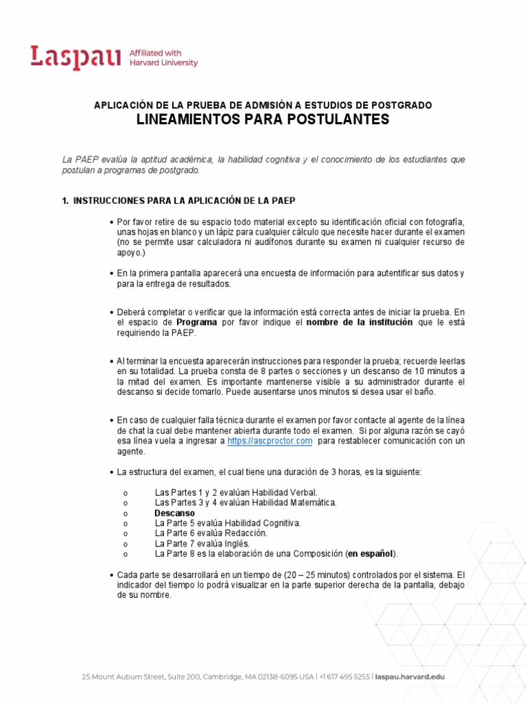Instrucciones para Realizar PAEP Via ASC Proctor (MonitorEDU) 2021 ...