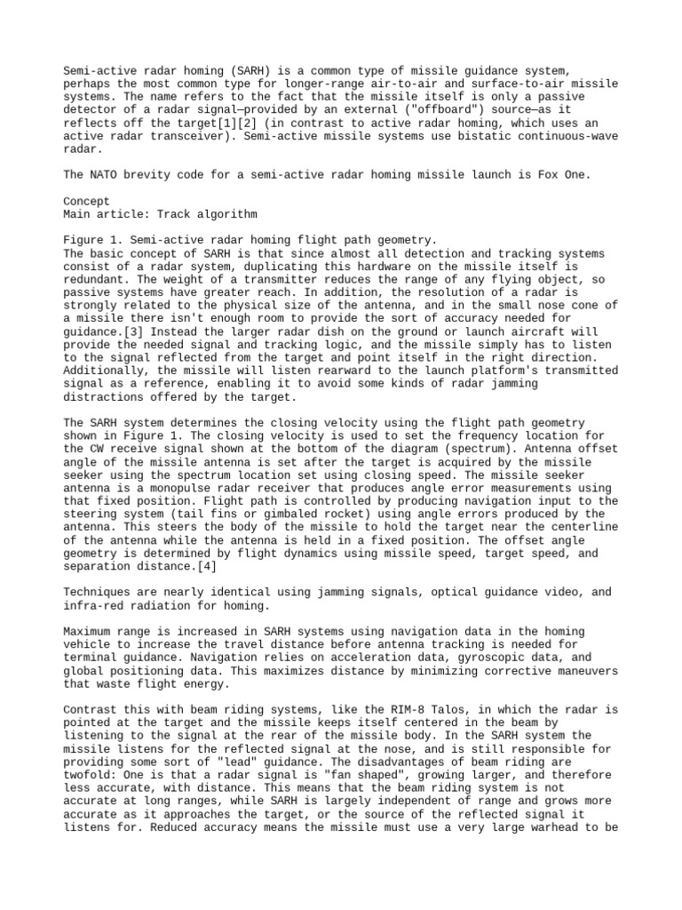 Understanding Semi-Active Radar Homing | PDF | Computers