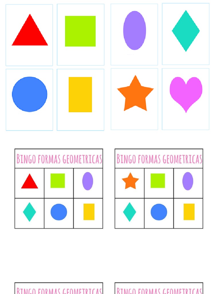 Bingo Figuras Geometricas | PDF