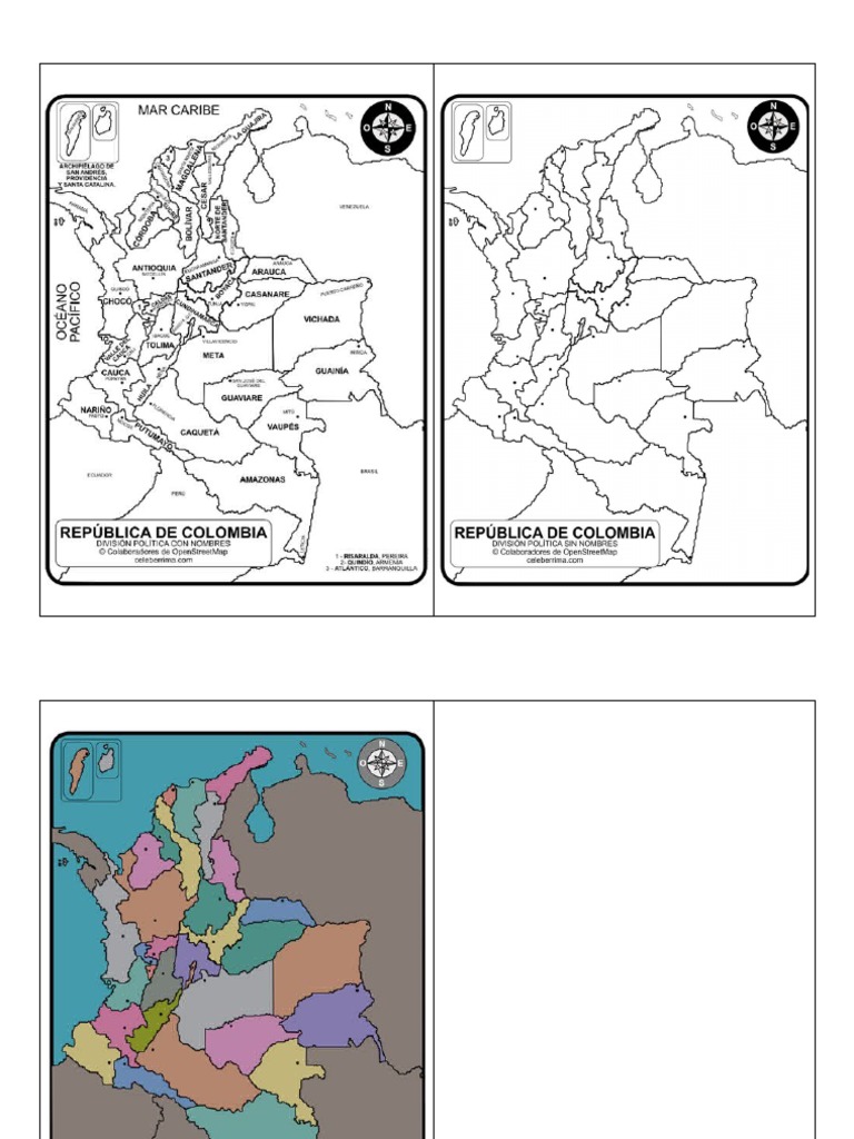 Mapa Politico de Colombia | PDF