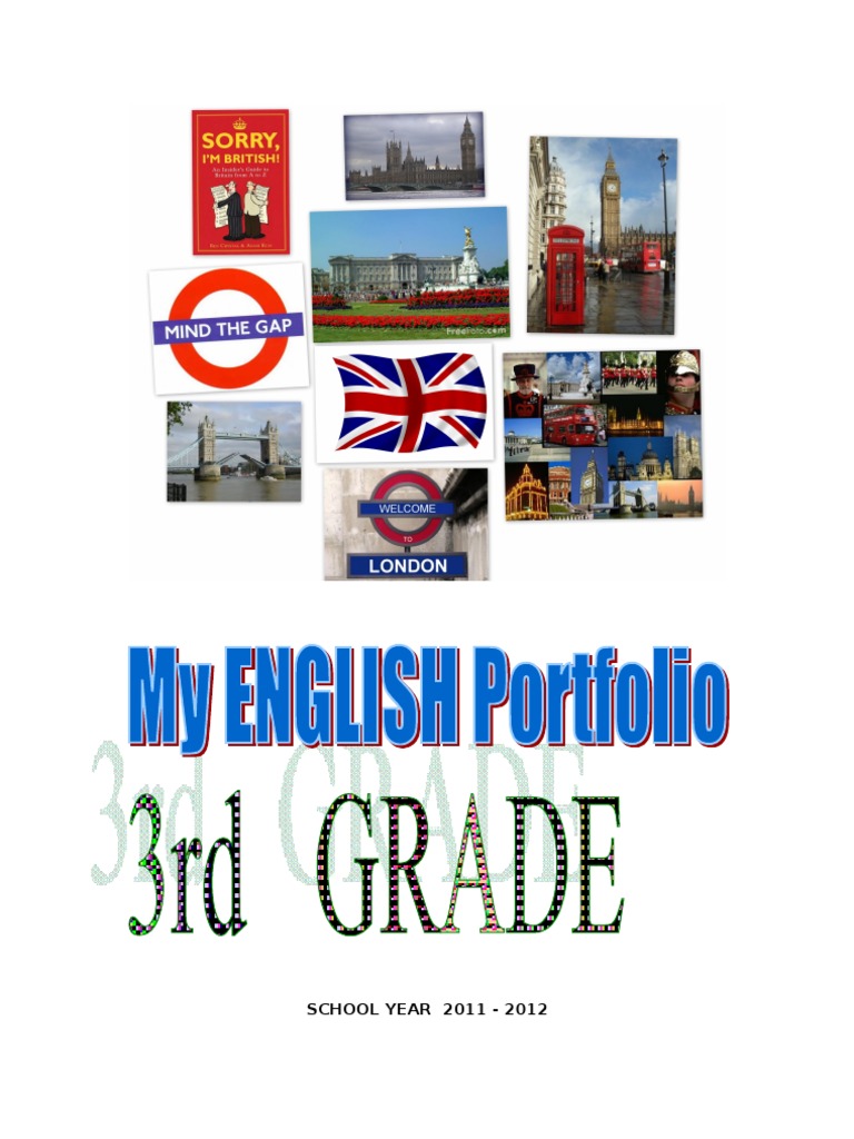 Portfolio Cover 3rd Grade | PDF