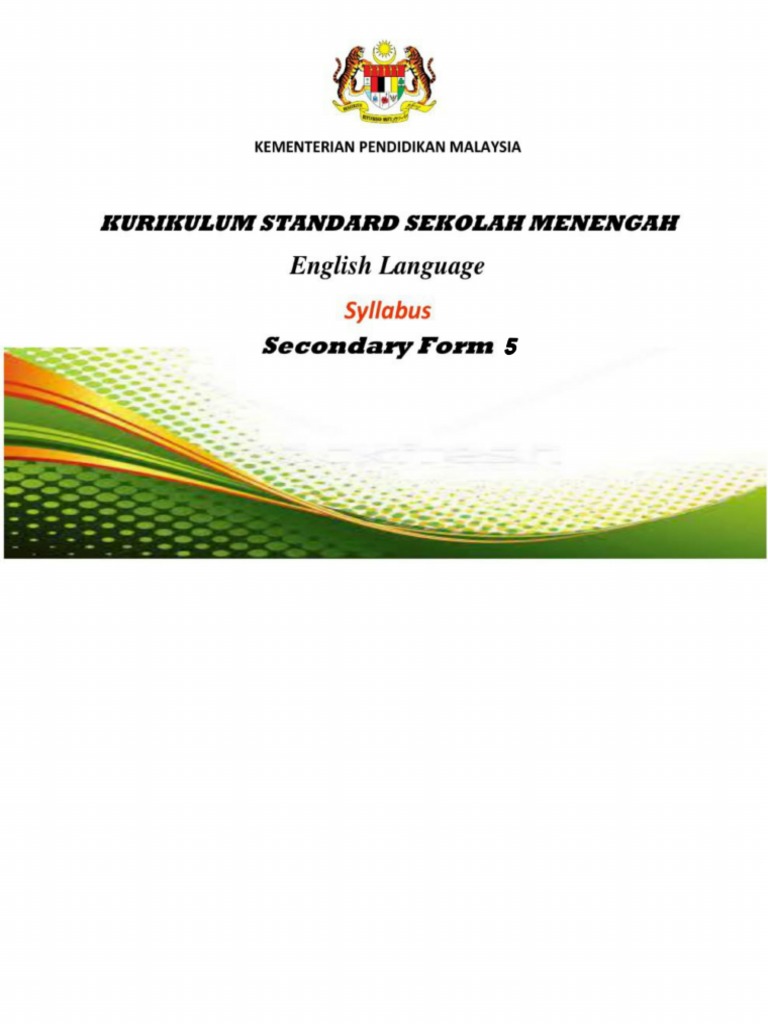 Syllabus Form 5 | PDF