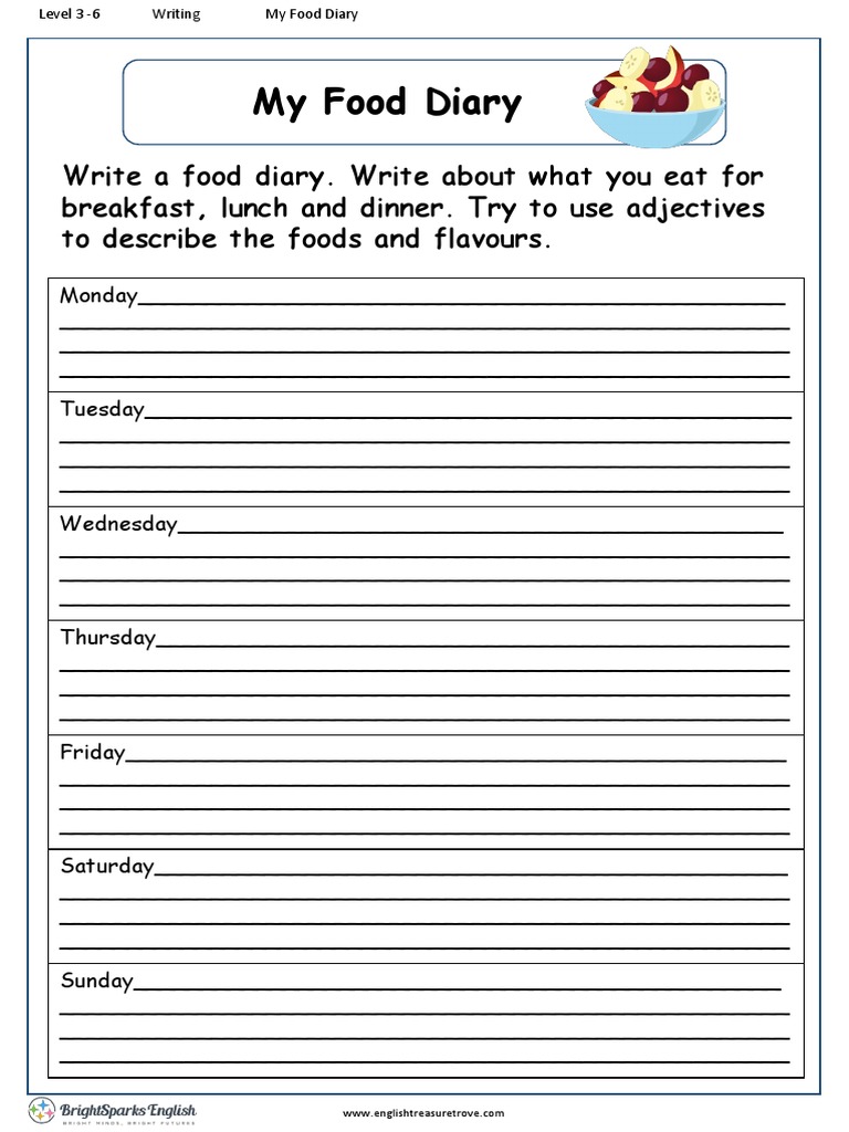 My Food Diary | PDF | Self-Improvement | Wellness