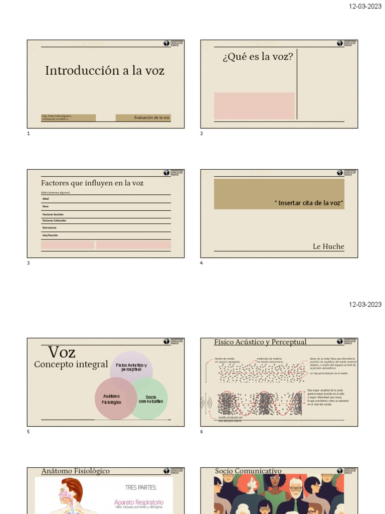 Introducción A La Voz | PDF | Decibel | Vocal