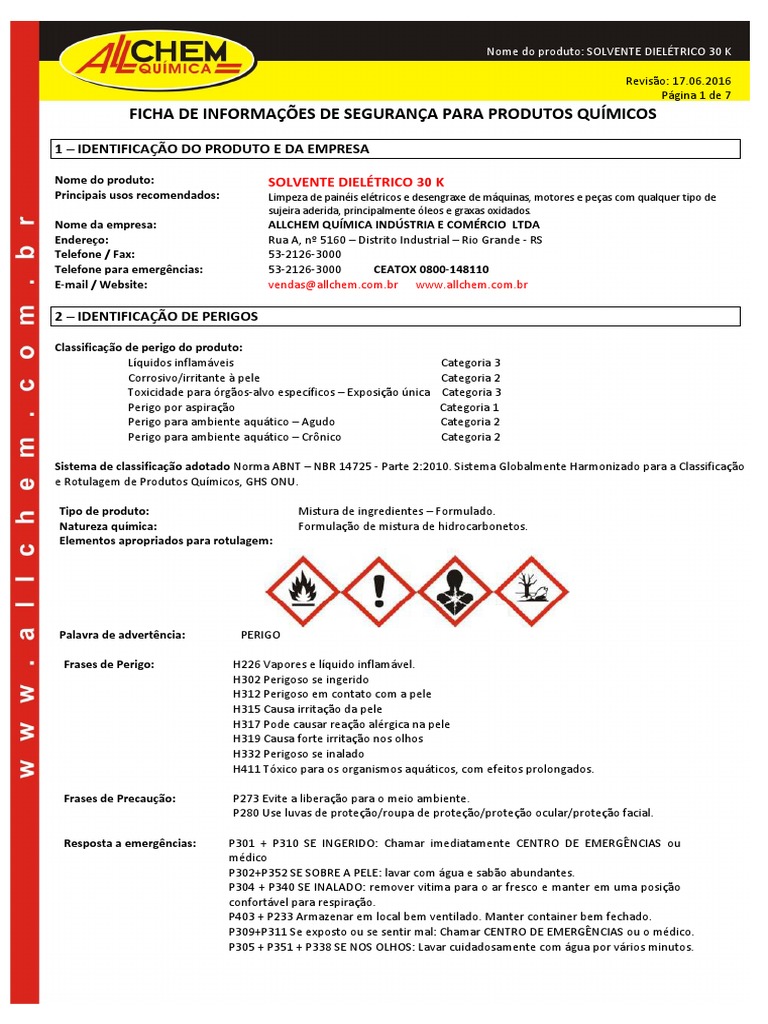 Fispq Solvente Dieletrico 30 K 1516898471215 | PDF