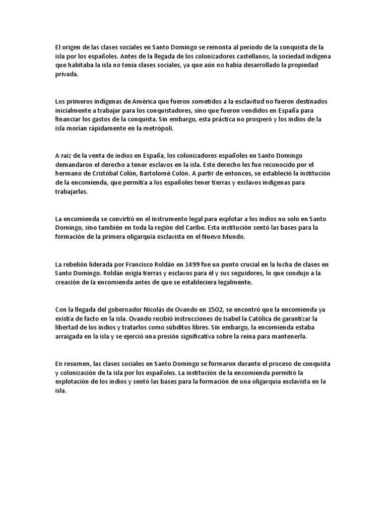 Juan Bosch, Composición Social Dominicana | PDF