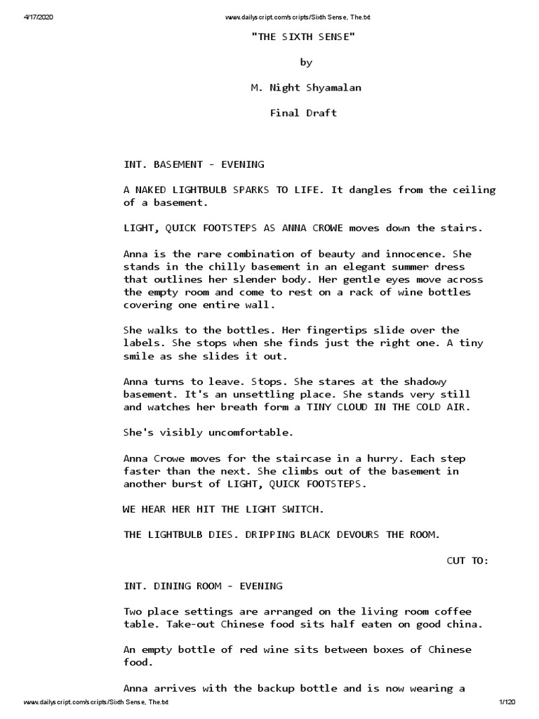 The Sixth Sense | PDF