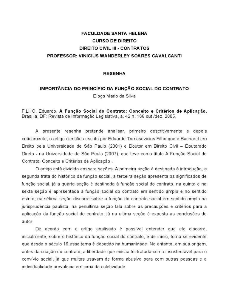 Modelo de Resenha e Recensão - Word - Arial - Atualizado Junho 2021 | PDF