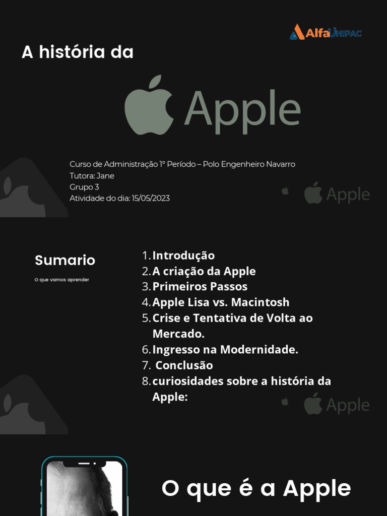História da Apple: Início e Evolução | PDF | Apple Inc. | Steve Jobs