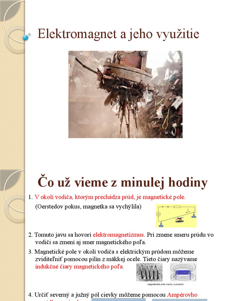 Elektromagnet a Jeho Využitie | PDF