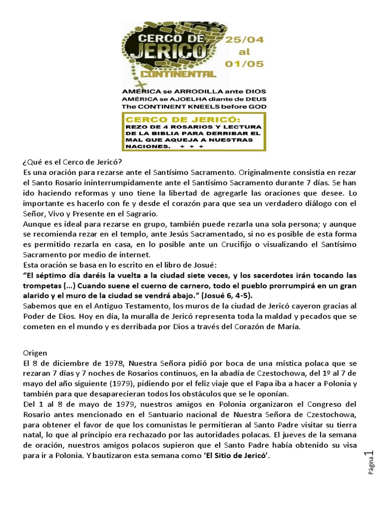 Cerco de Jerico Católico | PDF