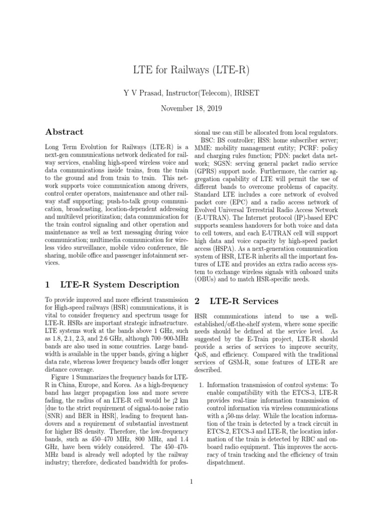 Article 22 Pdf Lte Telecommunication Computer Networking