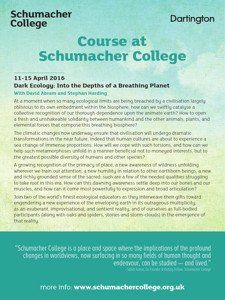 Dark Ecology and Holistic Science | PDF | Science | Ecology