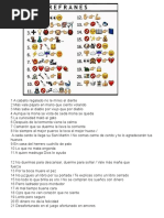 20 Refranes Con Emojis para Trabajar en Clase PARA IMPRIMIR | PDF