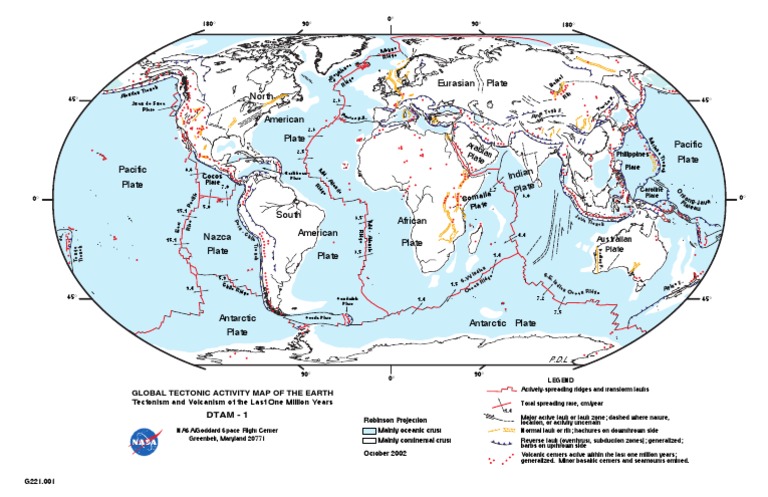 World Tectonic Map | PDF | Plate Tectonics | Geology