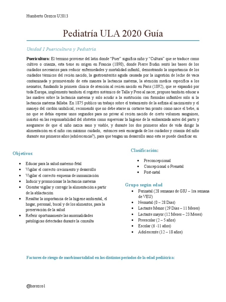 Guía de Puericultura y Pediatría 2020 | PDF | Nutrición | Dieta y nutrición