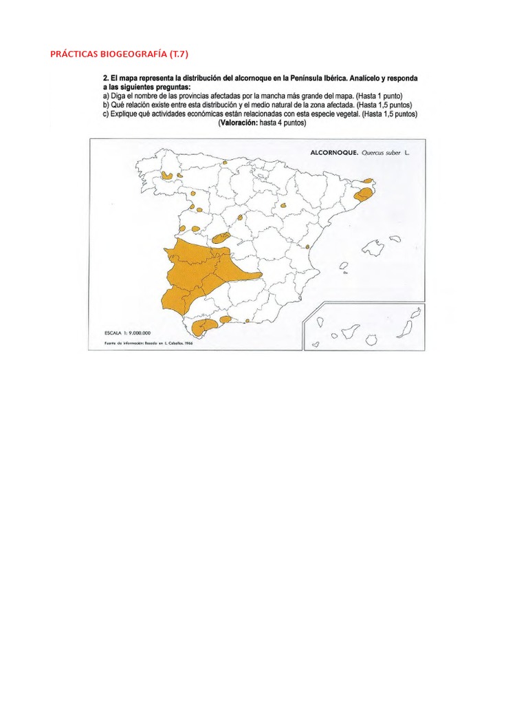 Prácticas Biogeografía | PDF
