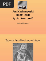 Jan Kochanowski Notatka | PDF