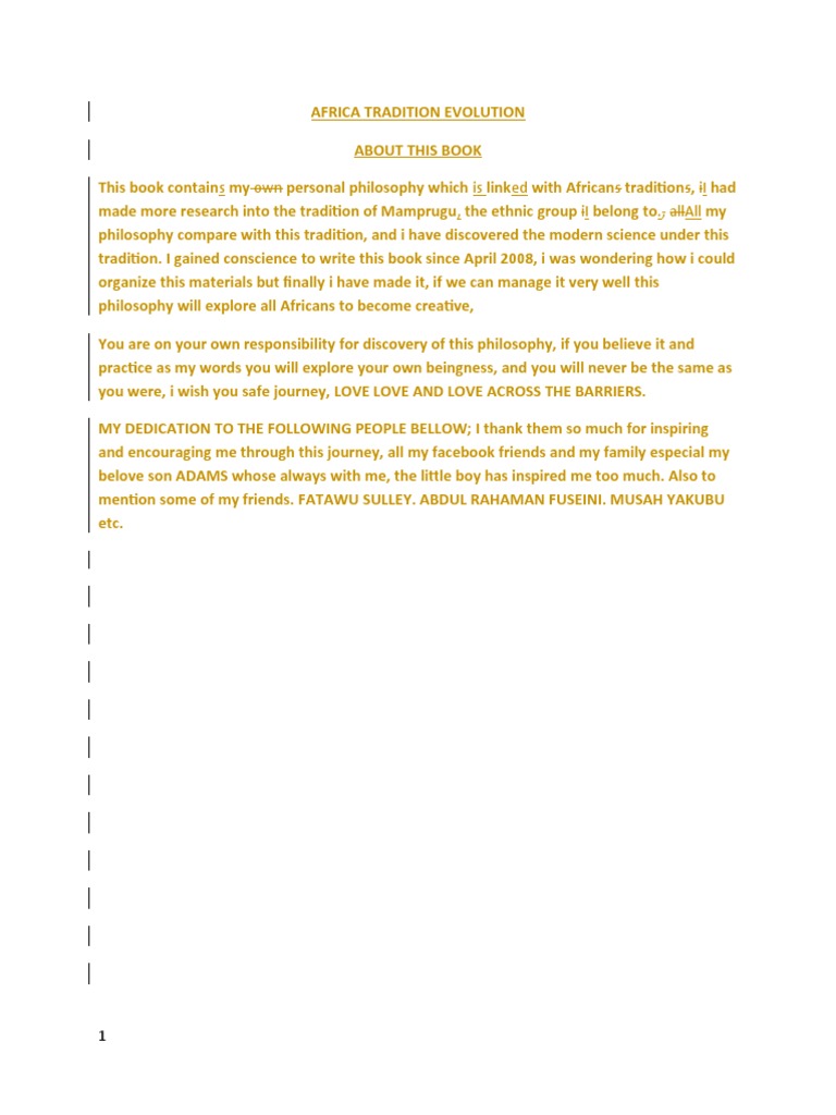Africa Tradition Evolution | PDF Africa Tradition Evolution | PDF