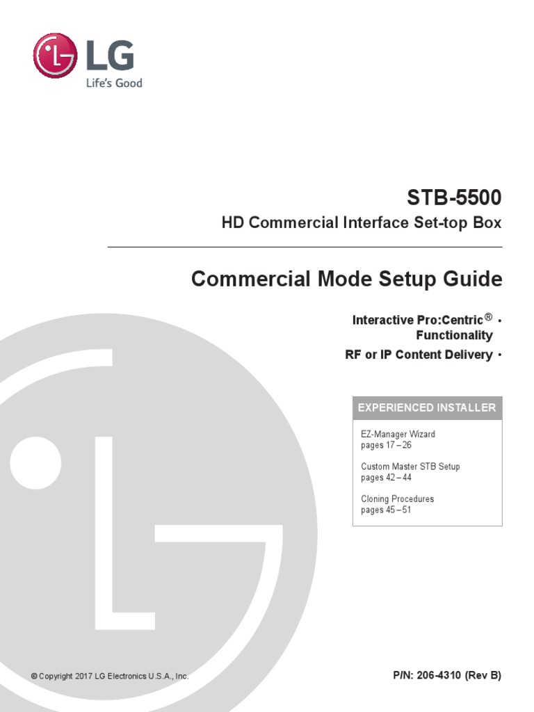 LG STB 5500 | PDF