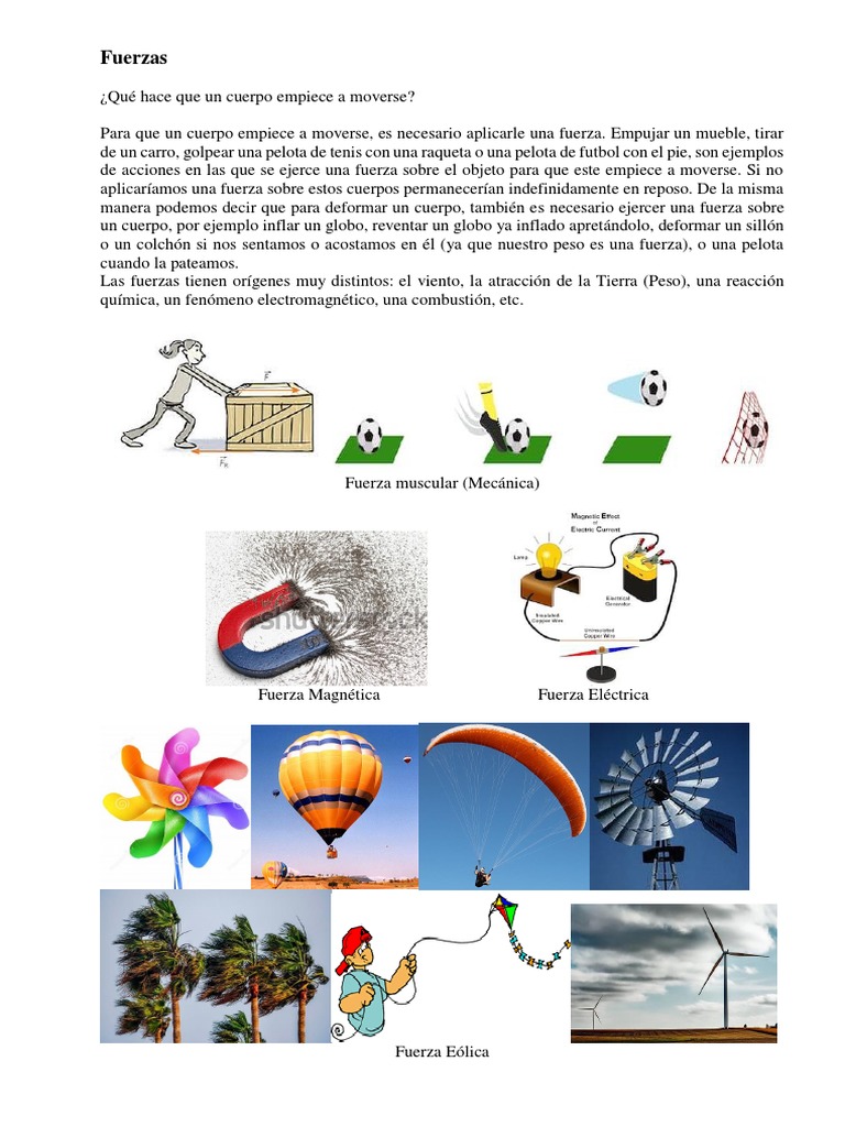Conceptos Básicos de Fuerzas y Movimiento | PDF