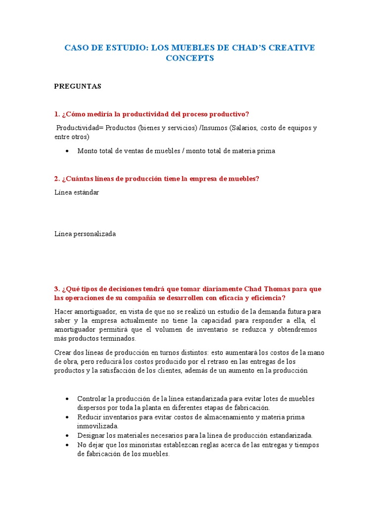 Caso de Estudio | PDF