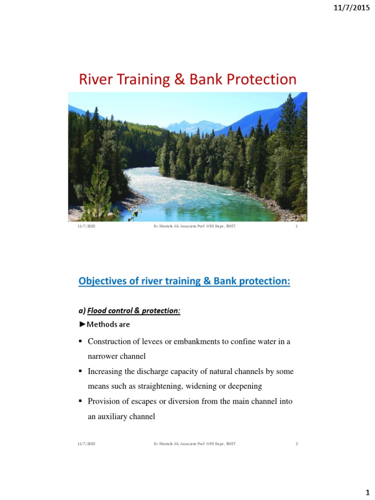 4 River Training To Control Flood | PDF