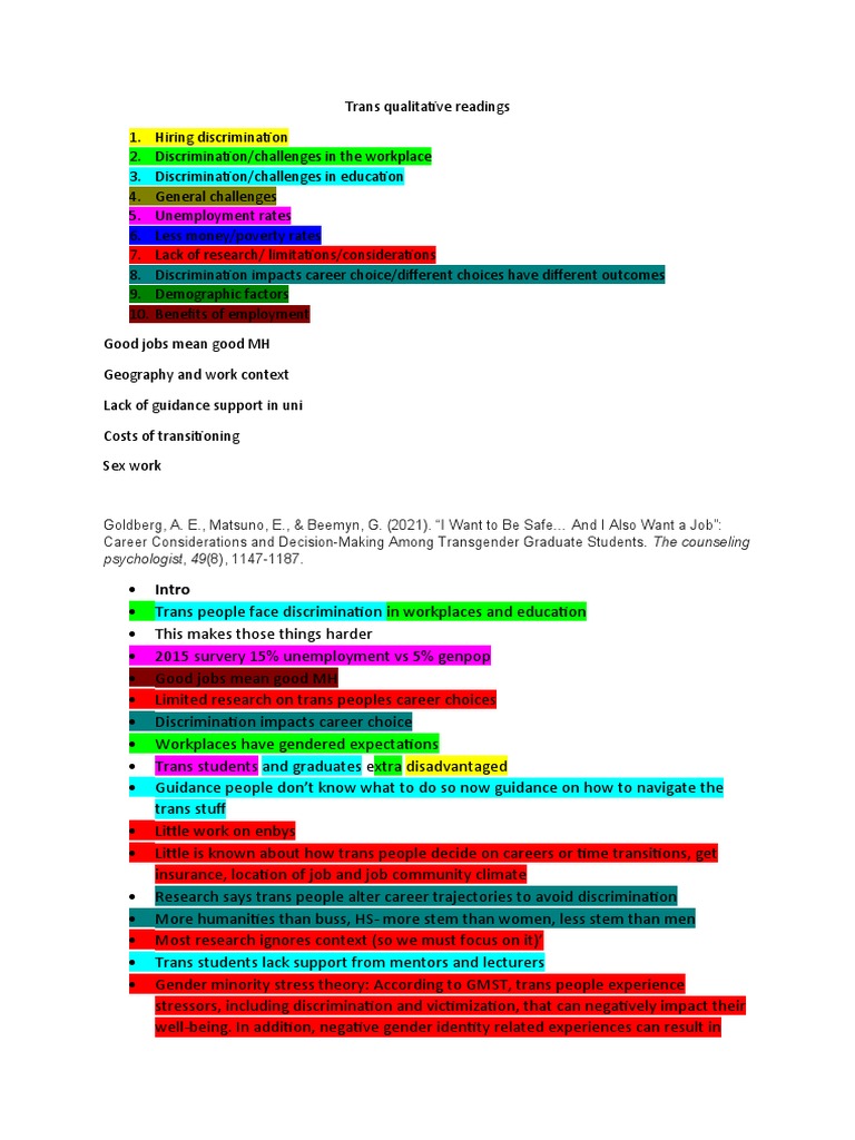Trans Qualitative Readings | PDF | Transgender | LGBTQIA+ Studies