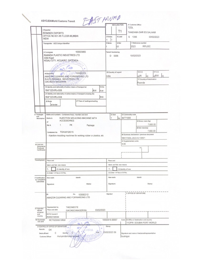 ASYCUDAWorld Customs Transit (18) (1) (1) | PDF