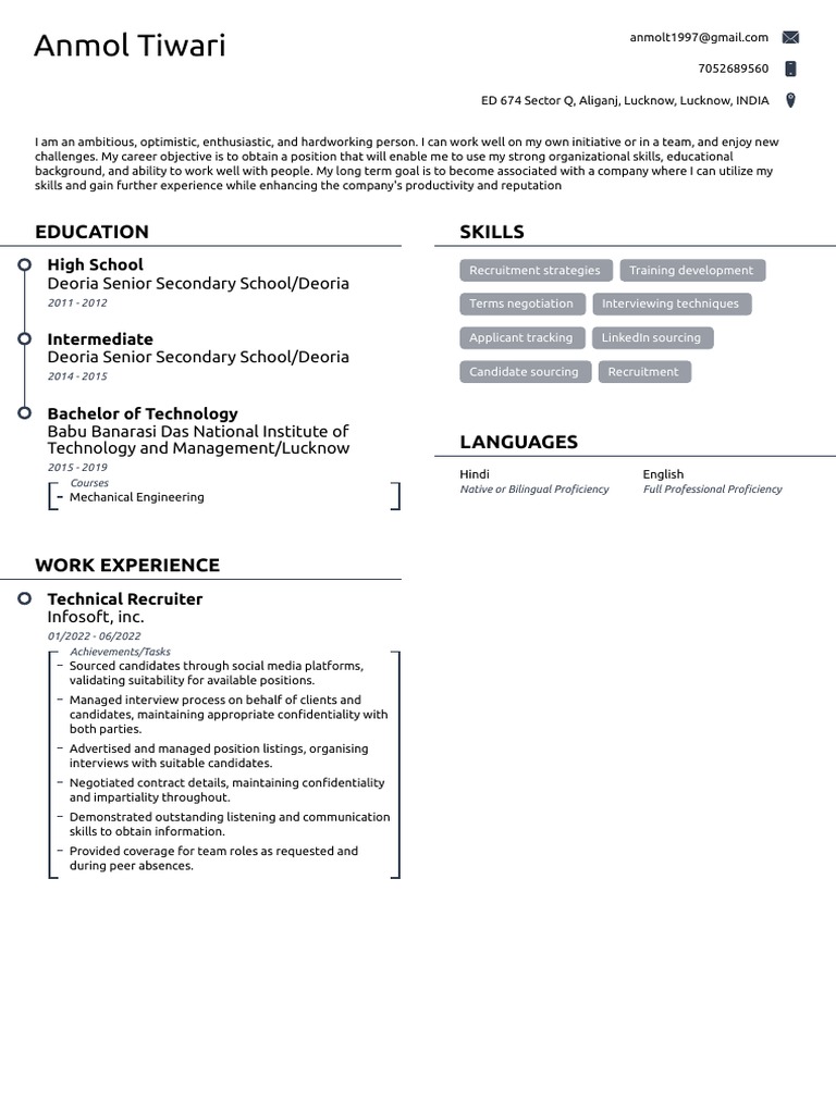 Anmol CV | PDF